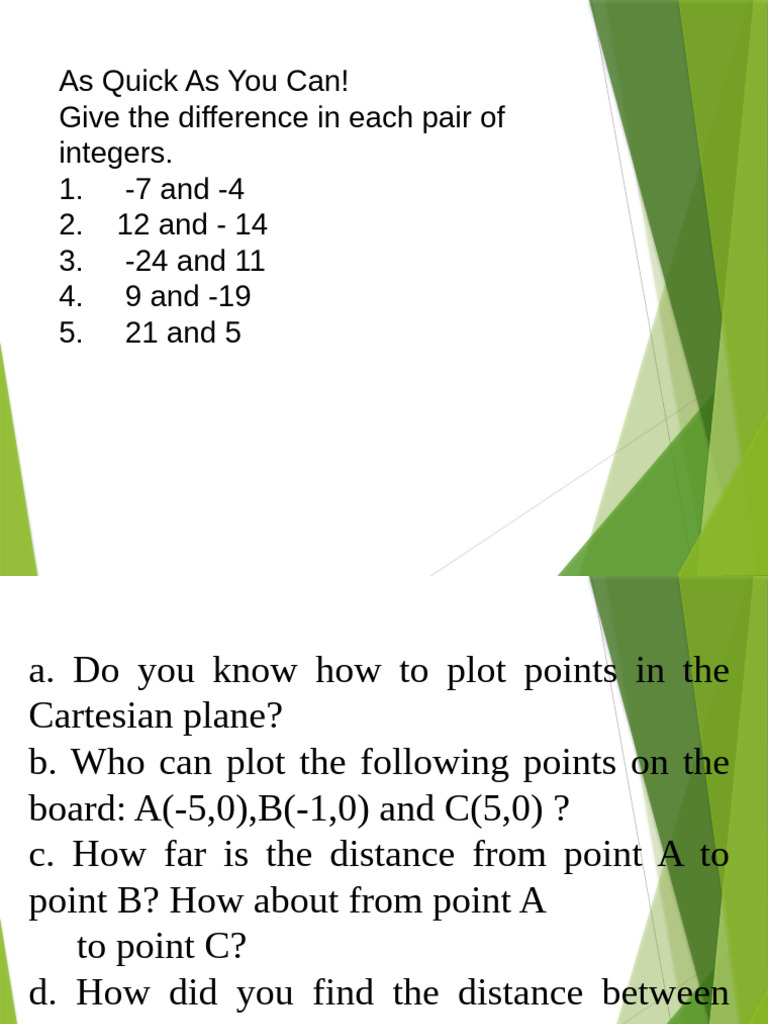 G10 Math Q2- Week 7-Distance Formula | PDF | Geometry | Euclidean Geometry