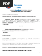 Employment Contract Tagalog | PDF