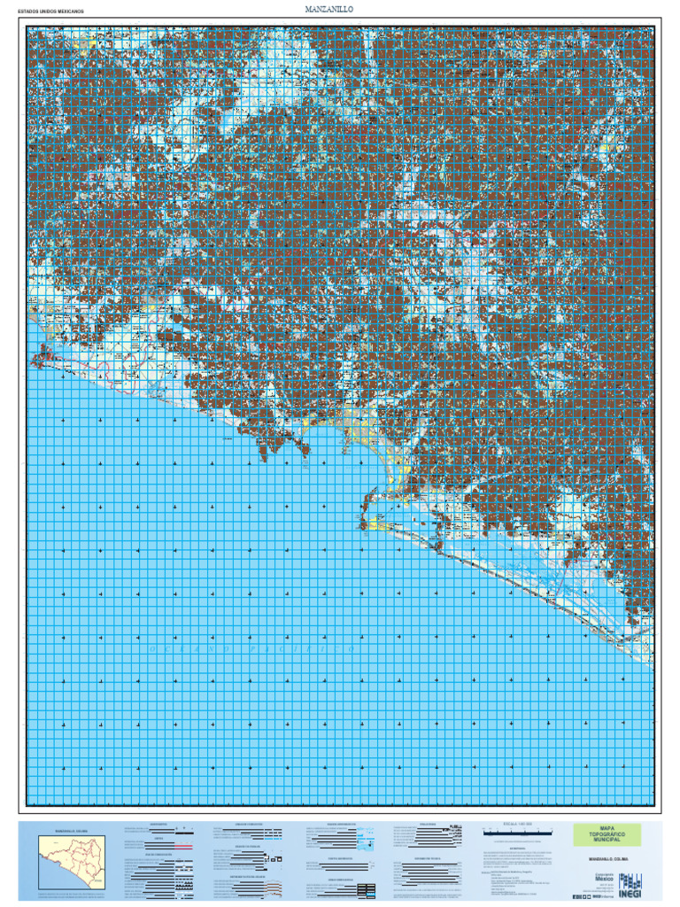 Mapa de Manzanillo, Colima con Nombres | PDF