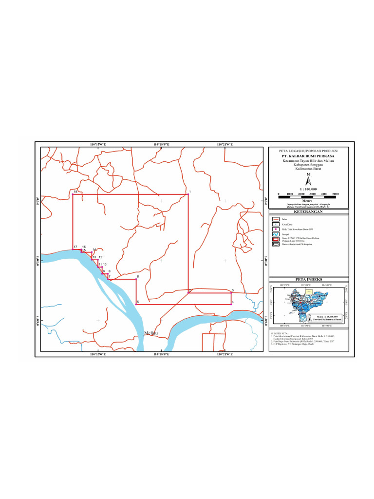 Peta Lokasi Iup Eksplorasi 2017 | PDF