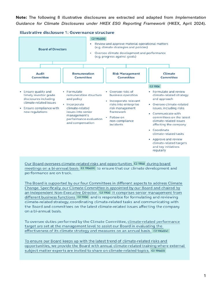 HKEX ESG Climate Disclosure Guide | PDF