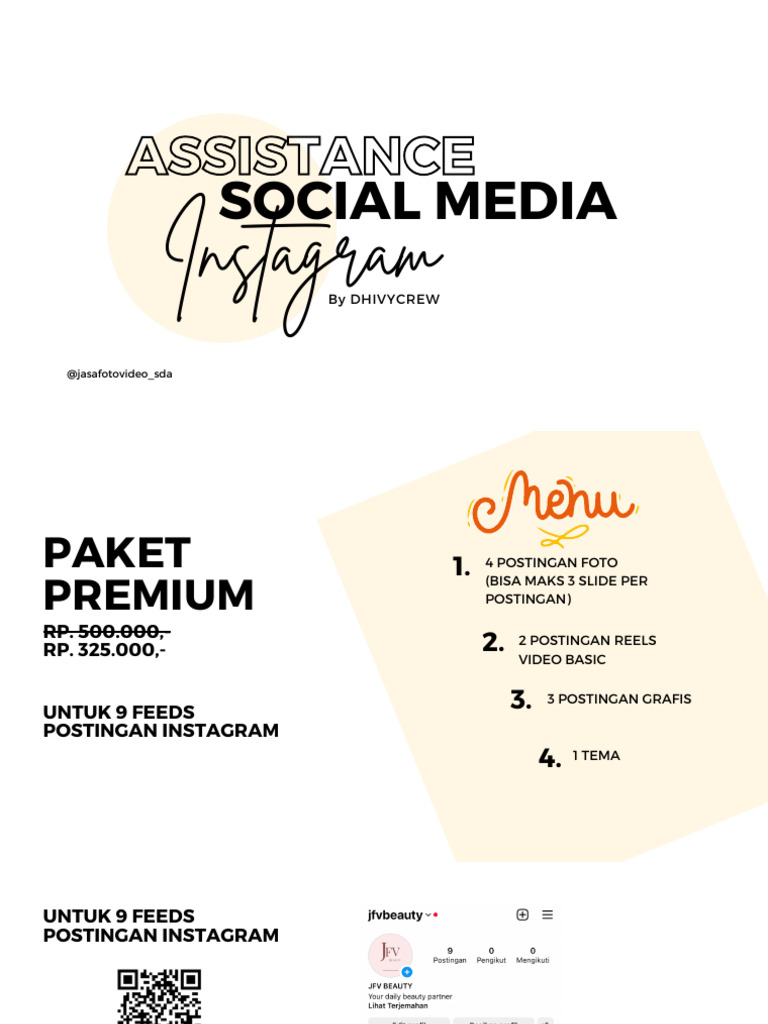 Assistance Socmed JFV | PDF