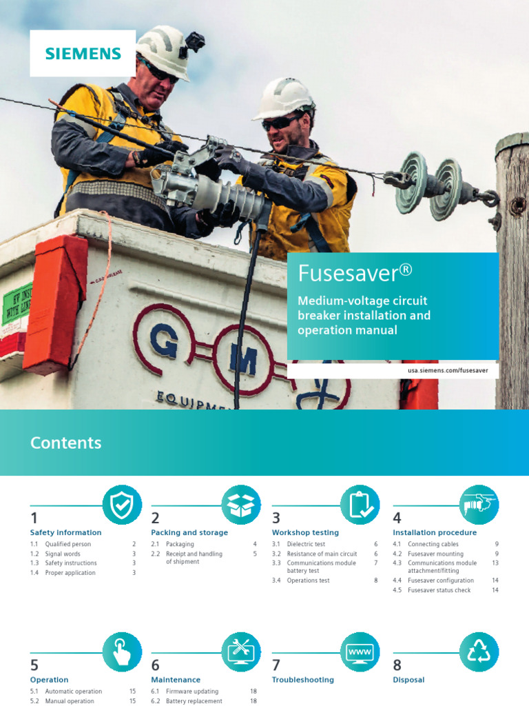 Fusesaver Installation & Operation Manual | PDF | Electrical Breakdown ...