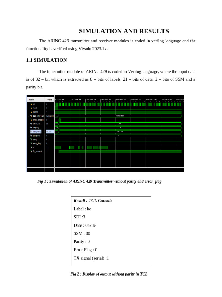 Simulation Results | PDF | Arithmetic | Computer Data