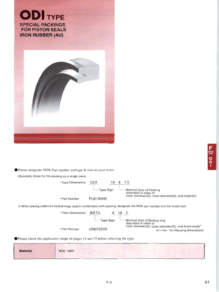 Packing Piston Seal | PDF