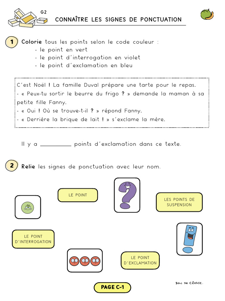 Signes de ponctuation : exercices pratiques | PDF | Ponctuation ...
