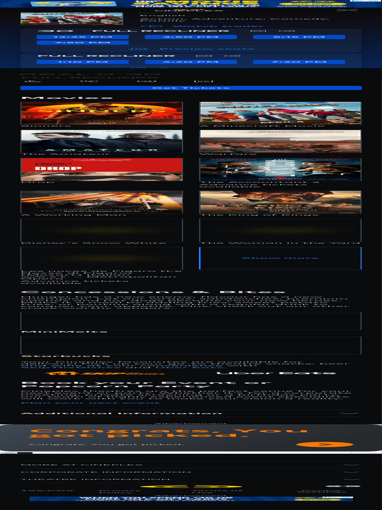Cineplex Odeon Clarington Place Cinemas | PDF