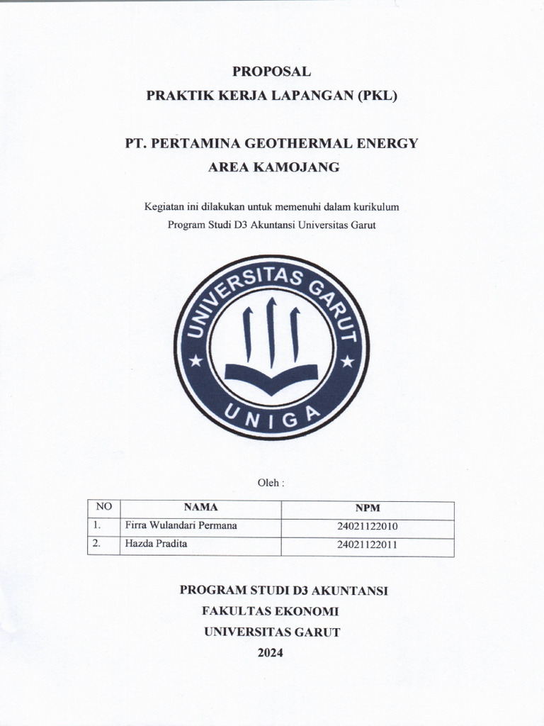 PKL Pertamina | PDF