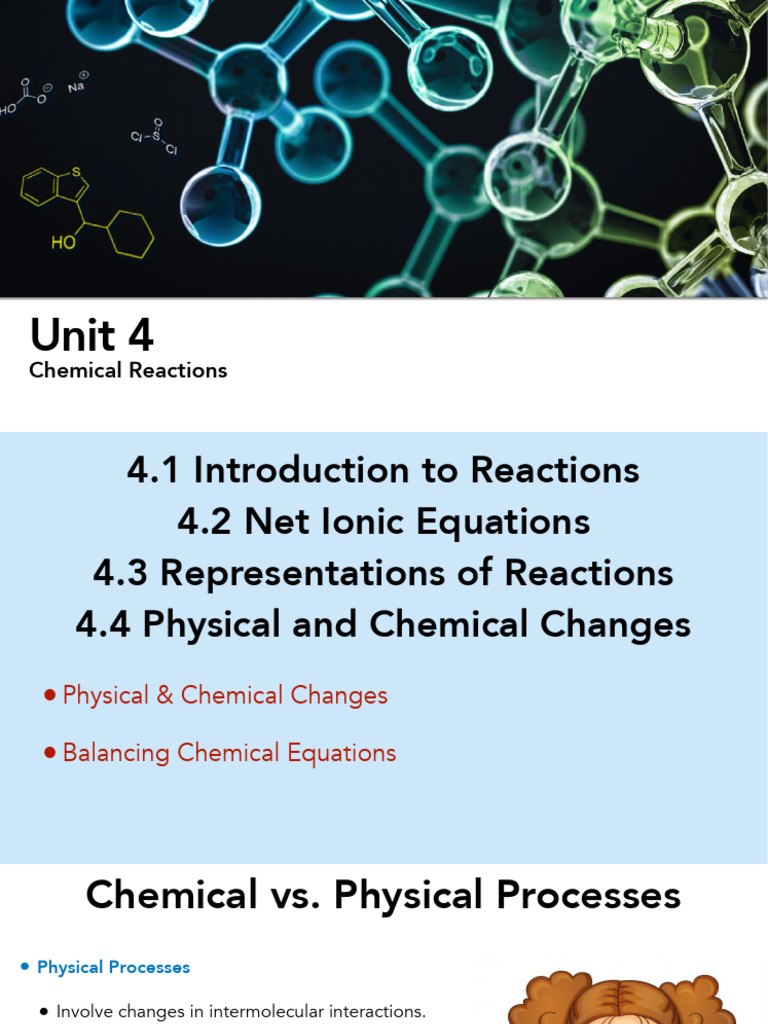 Understanding Chemical Reactions and Stoichiometry | PDF | Chemical ...