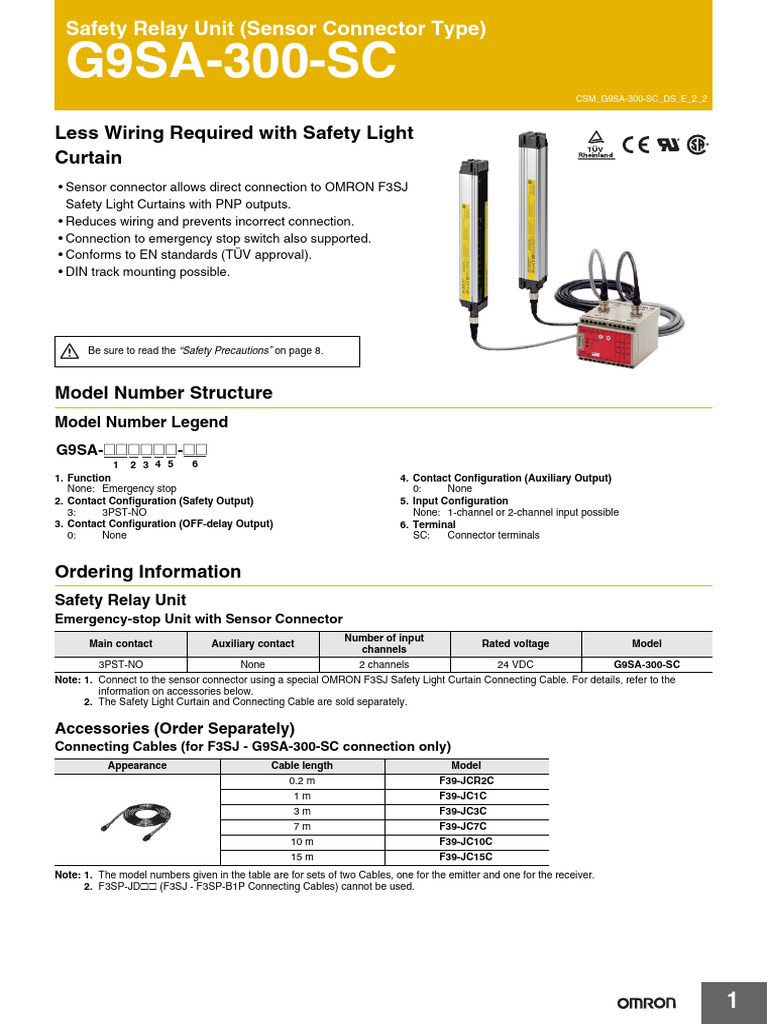 G9sa-300-Sc Ds e 2 2 csm1284 | PDF | Power Supply | Electromagnetic ...