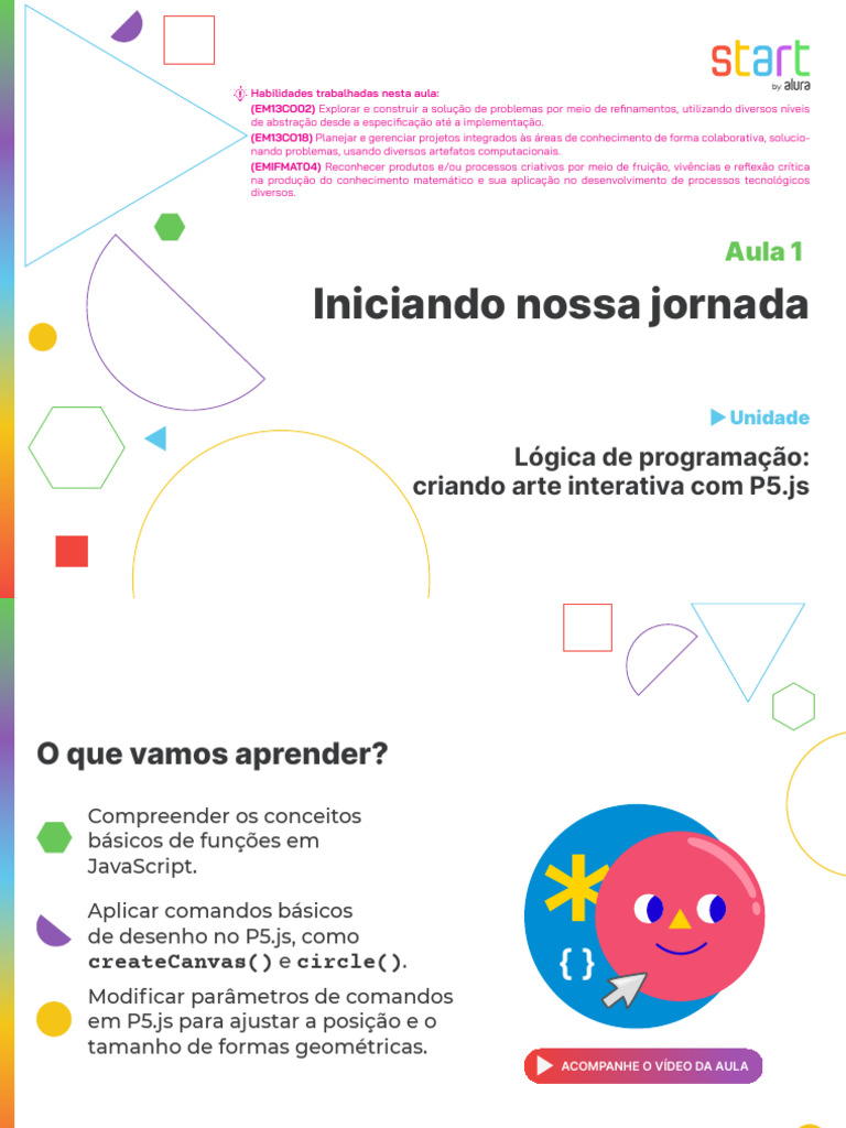 Arte Interativa com P5.js: Início | PDF | Script Java | Desenho