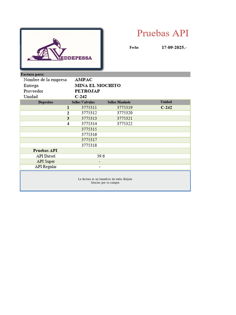 AMPAC Información Del 17-09-2025. C 242. | PDF