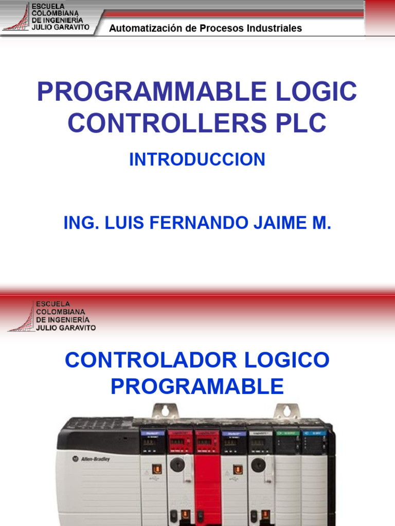 G. Controladores | PDF | Controlador lógico programable | Unidad Central de procesamiento
