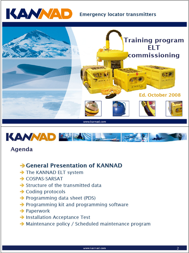 KANNAD Emergency Locator Transmitter Overview | PDF | Aviation