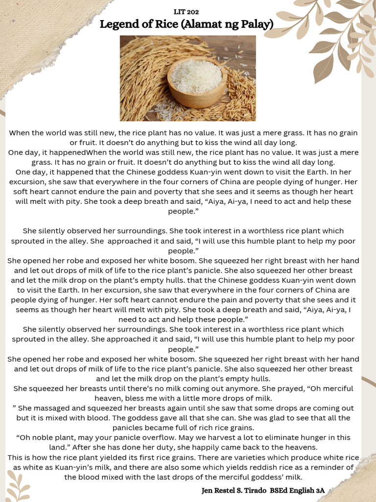 Brown Classic Aesthetic Border Blank Paper Document A4 (2) | PDF | Rice