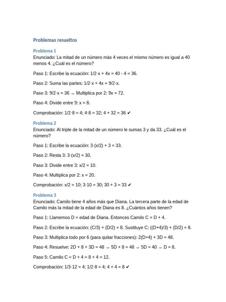 Problema Matematicas | PDF