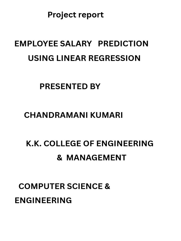 Employee Salary Prediction 20251010 095512 0000 | PDF | Machine Learning | Support Vector Machine