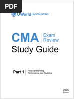 CMA Part 1 Study Planner 2024 | PDF | Internal Control | Management ...
