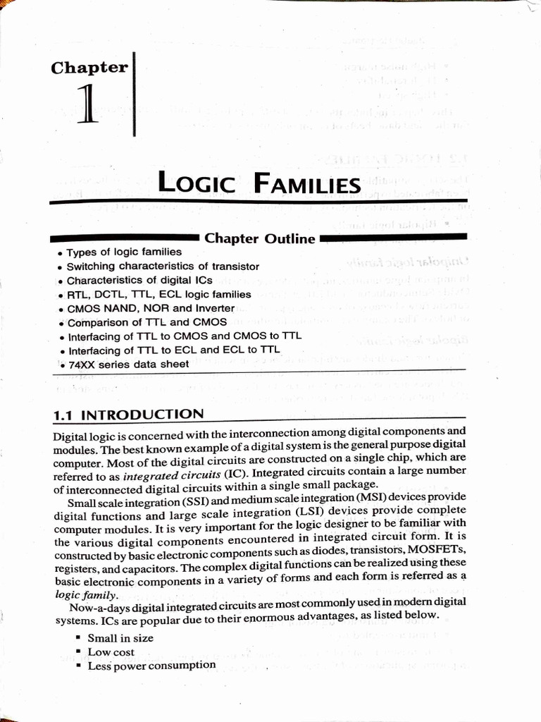 Unit 5 Logic Families | PDF