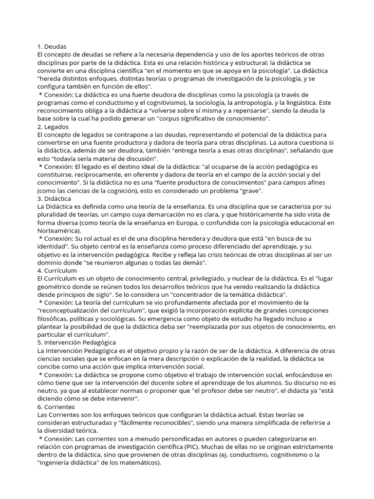 Definiciones 20251020 200945 0000 | PDF | Plan de estudios | Sicología