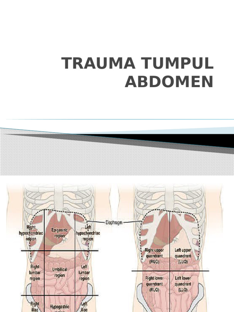 Trauma Tumpul Abdomen Oleh Dr. Pherena | PDF | Abdomen | Medical Specialties