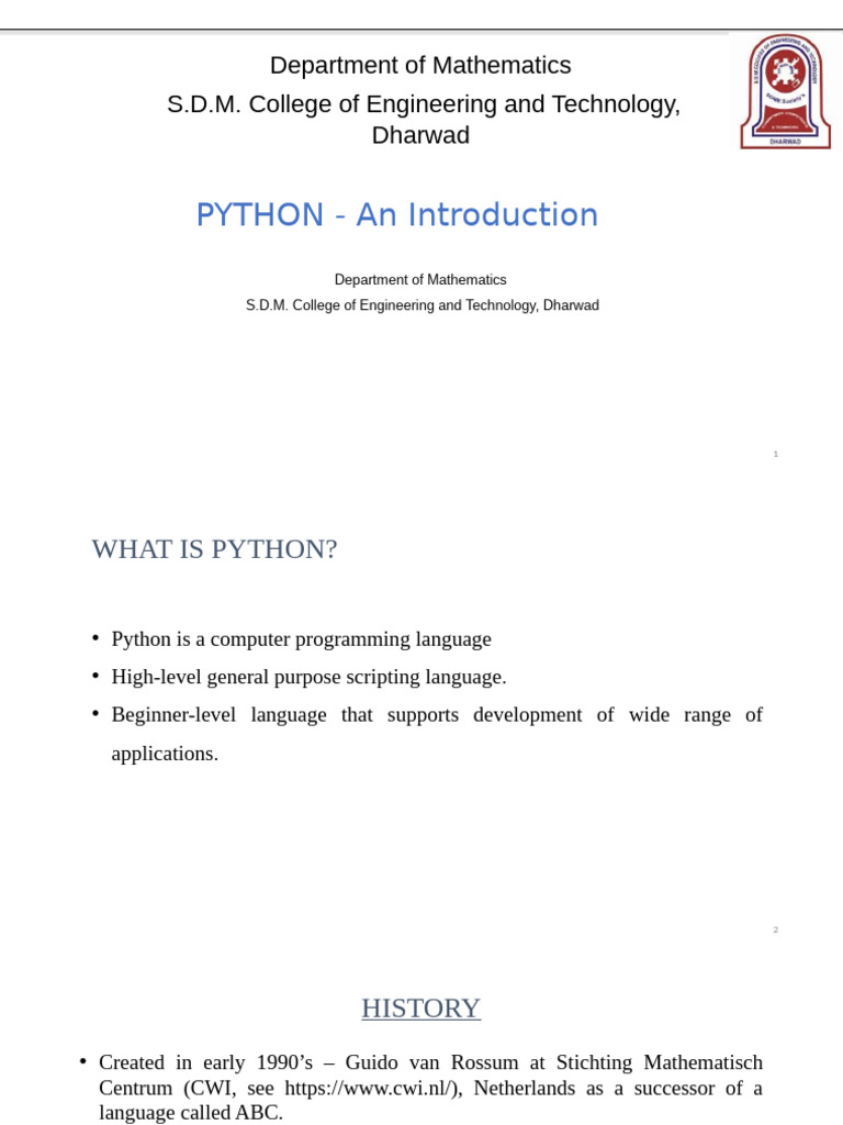 Introduction 1 | PDF | Python (Programming Language) | Command Line Interface