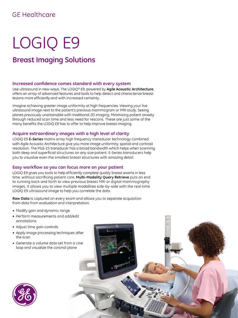 LE9 Brochure - Breast Imaging | PDF | Mammography | Magnetic Resonance ...