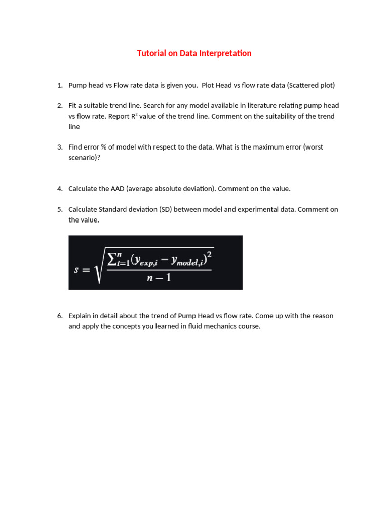 Tutorial On Data Interpretation | PDF
