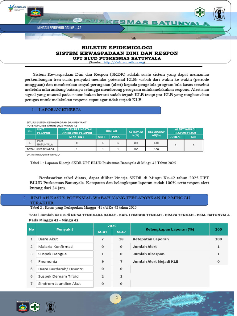 BULETIN EPIDEMIOLOGI M-42 | PDF