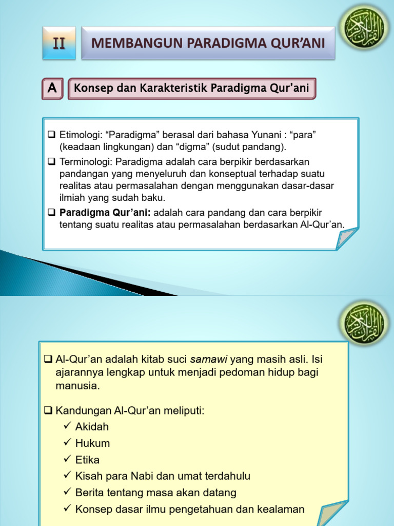 BAB 2 Membangun Paradigma Qurani | PDF