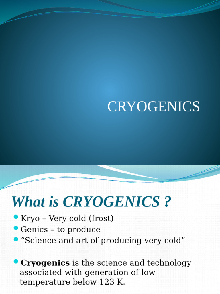 1 Intro and Applications | PDF | Cryogenics | Helium