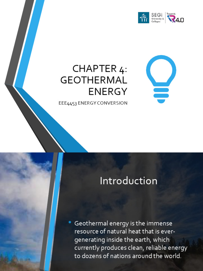 Chapter 6 - Geothermal Energy | PDF