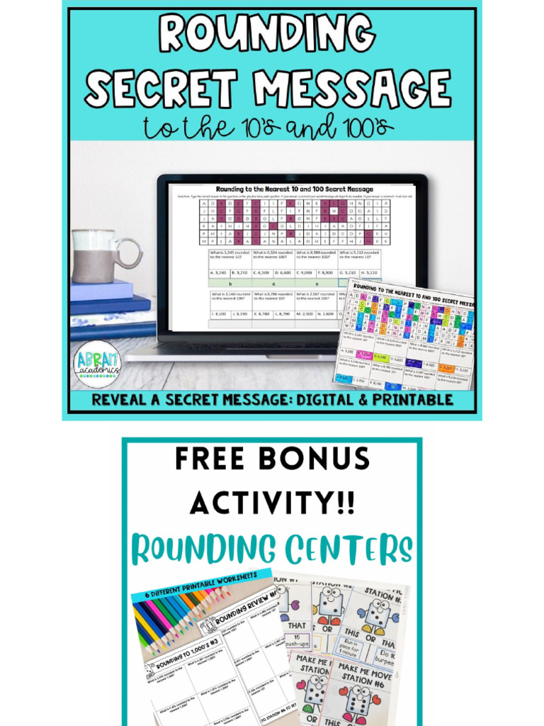 FREERoundingtotheNearest10and100WithinaNumberSecretMessageReveal 1 | PDF