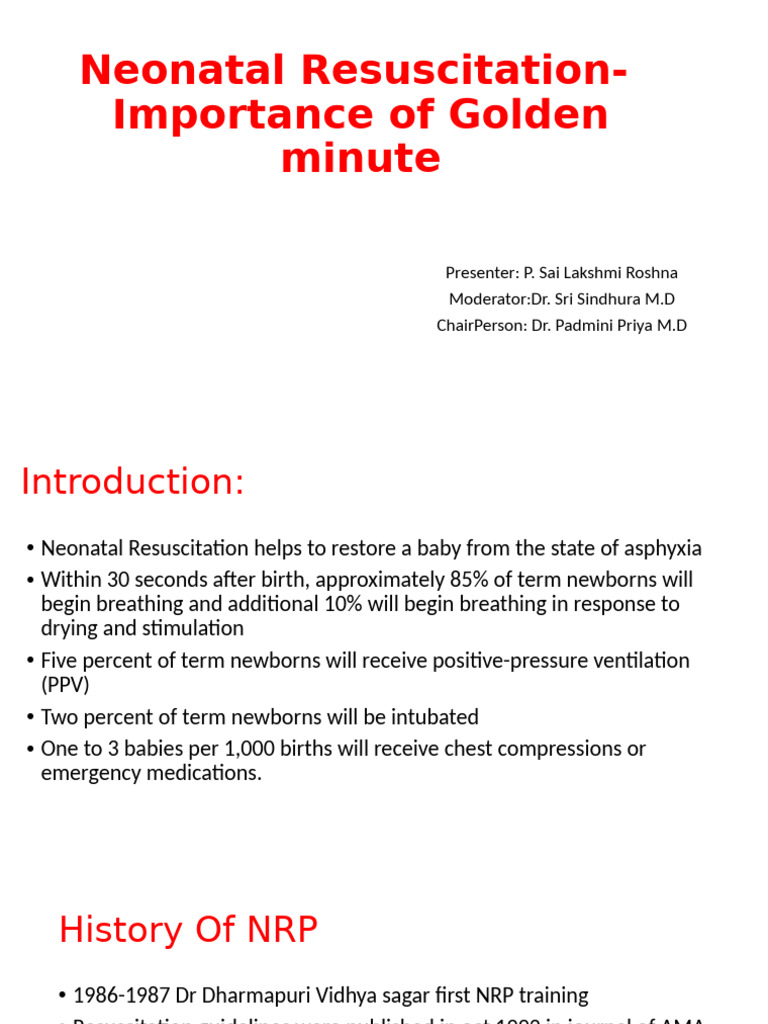 Neonatal Resuscitation | PDF | Cardiopulmonary Resuscitation | Shock (Circulatory)