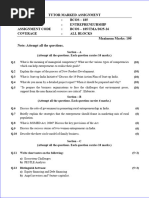 BCOS-185 Entrepreneurship Assignment 2025-26 | PDF | Startup Company ...