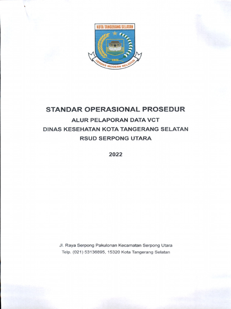 Sop Alur Pelaporan Data VCT | PDF