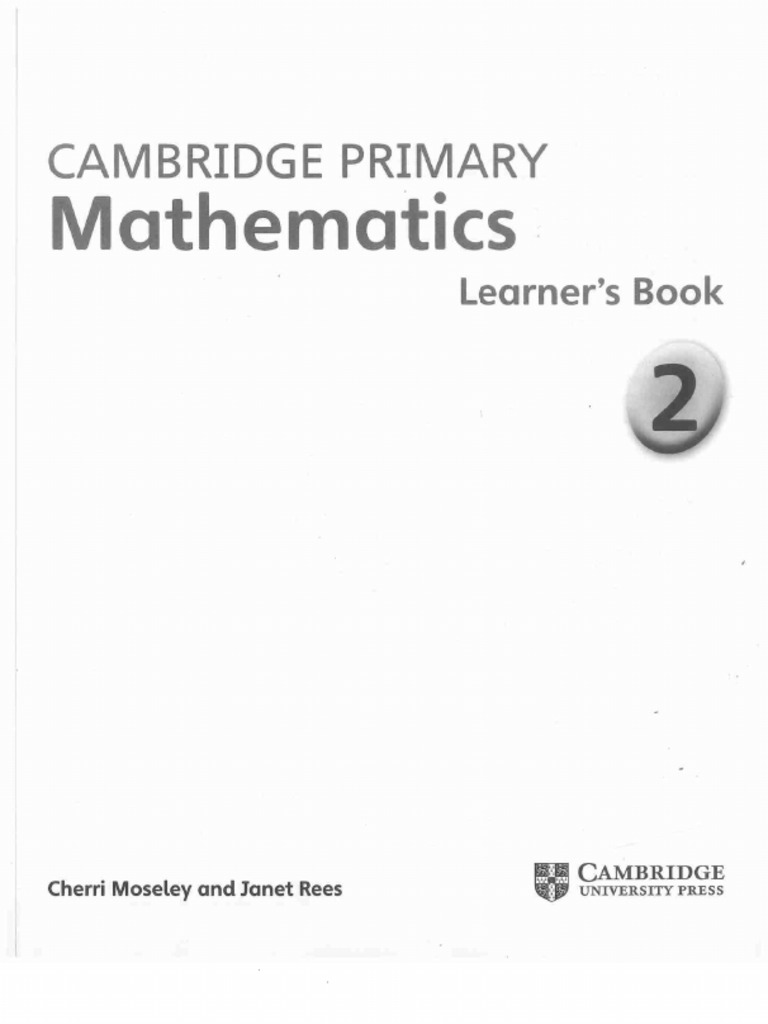 Cambridge Primary Mathematics Learners Book 2 | PDF