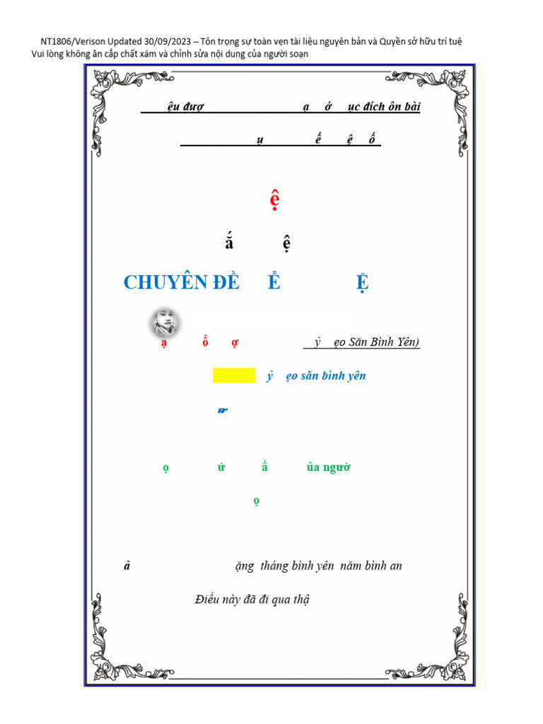 Ngao Du chinh phạt 336 câu Cđề KN 3 - NT1806 | PDF