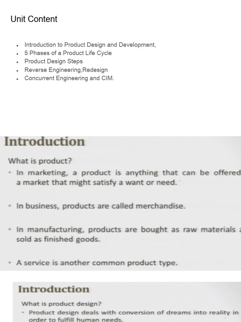 Unit-1 Introduction To PDD | PDF | New Product Development | Engineering