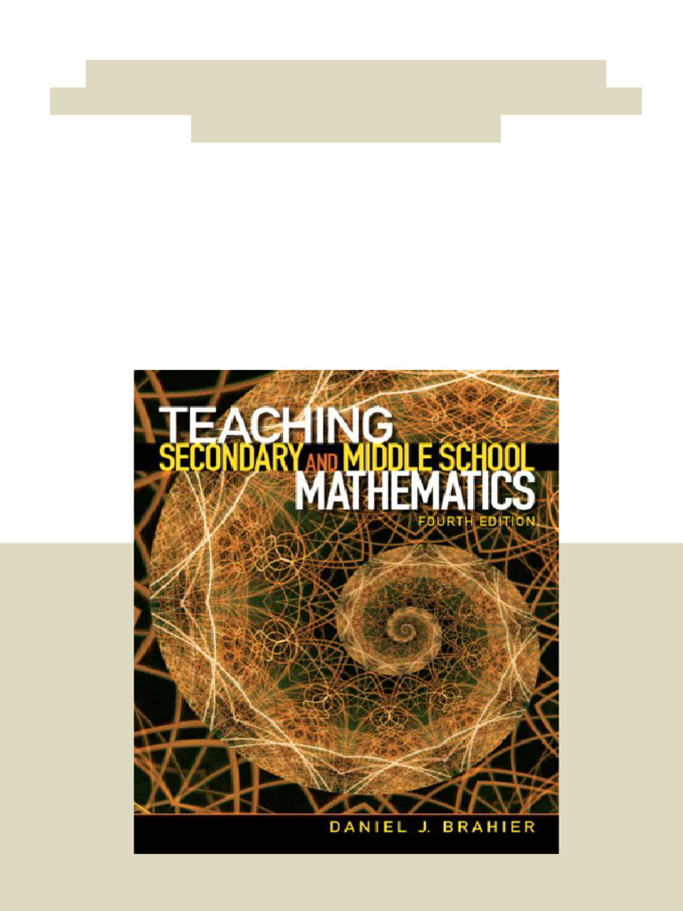 (Ebook) Teaching Secondary and Middle School Mathematics by Daniel J ...