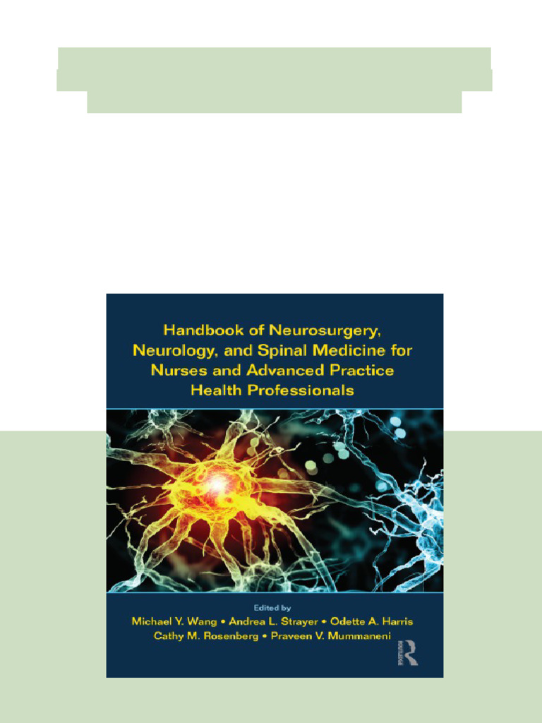 Handbook of Neurosurgery, Neurology, and Spinal Medicine For Nurses and ...