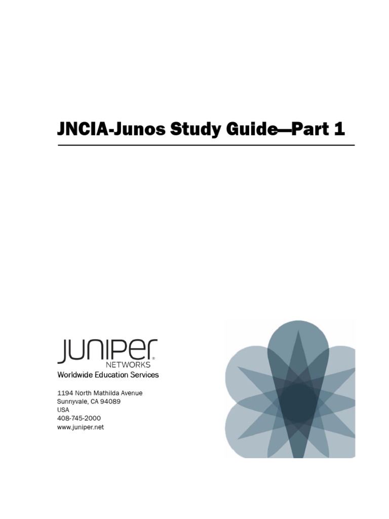 JNCIA-Junos Study Guide Part 1 | PDF | Command Line Interface | Router ...