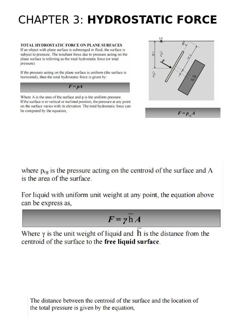 Fluid Mech. Chapter 3 | PDF