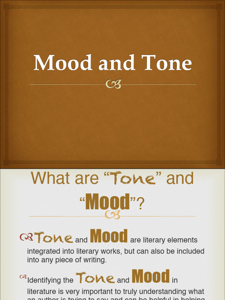 Tone Vs - Mood Perkins Mini-Lesson | PDF
