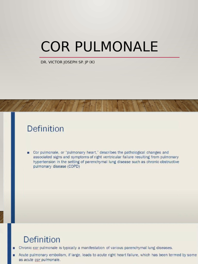 Cor Pulmonale DR VJ | PDF