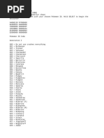 Pokemon Ultra Violet Cheat Codes Guide | PDF | Mythopoeia | Video Games