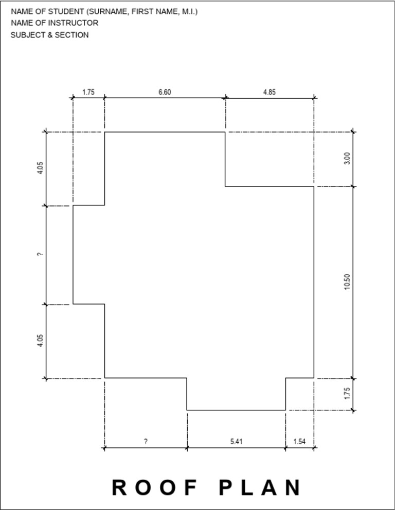 Roof Plan and Measurements Overview | PDF
