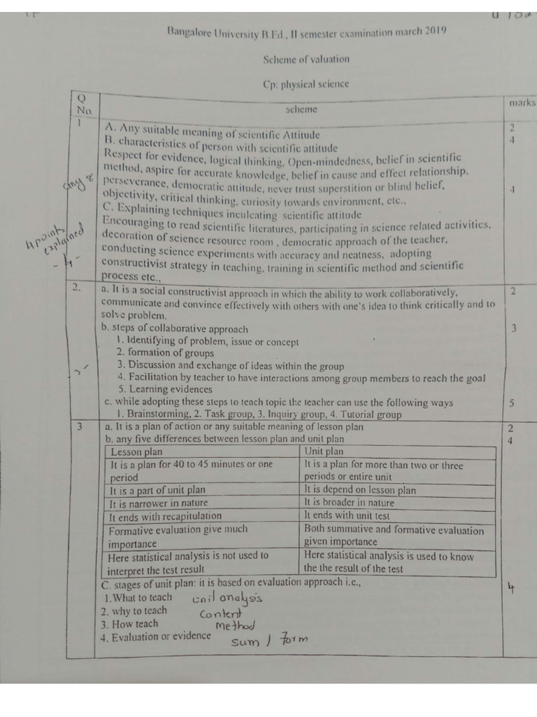 II Sem Phy SC Key Mar2019 | PDF