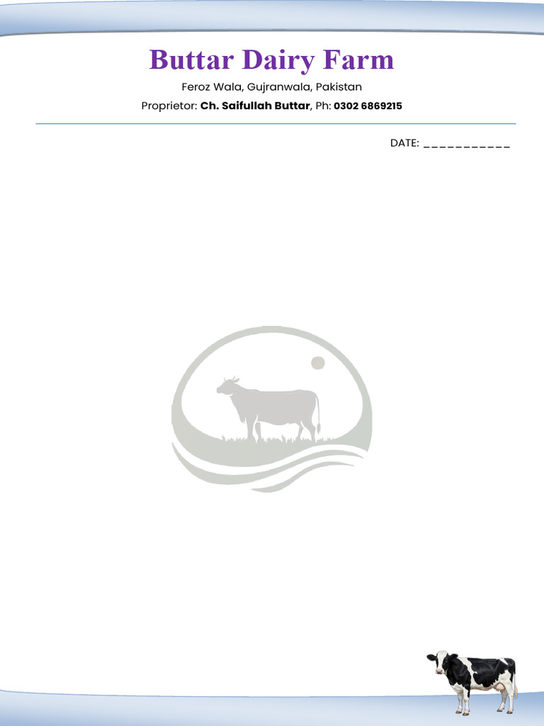 Buttar Dairy Farm Letted Pad | PDF