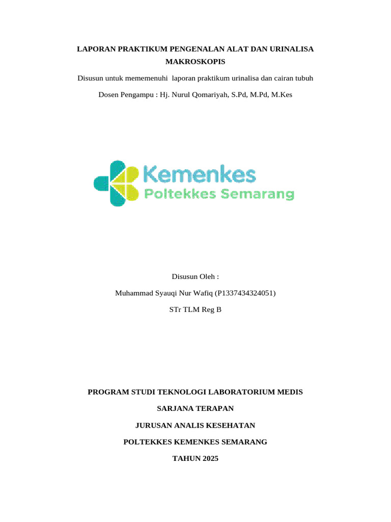 Pengenalan Urinalisa Makroskopis | PDF